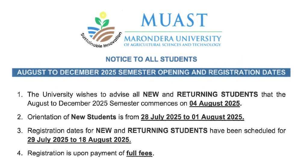 Marondera University Of Agricultural Science and Technology